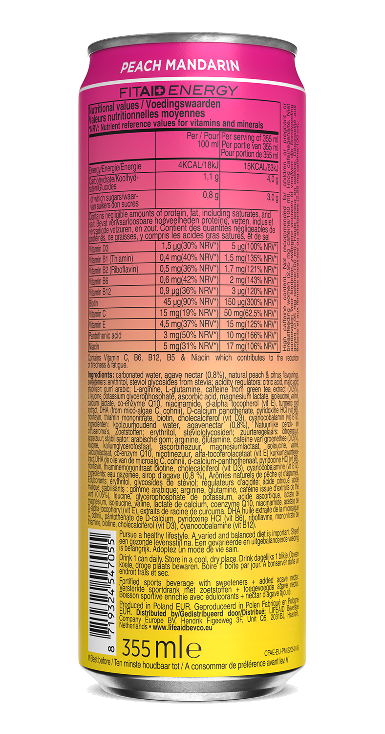 FitAid Energy by LIFEAID | Clean Recovery Blend for Your Active Lifestyle